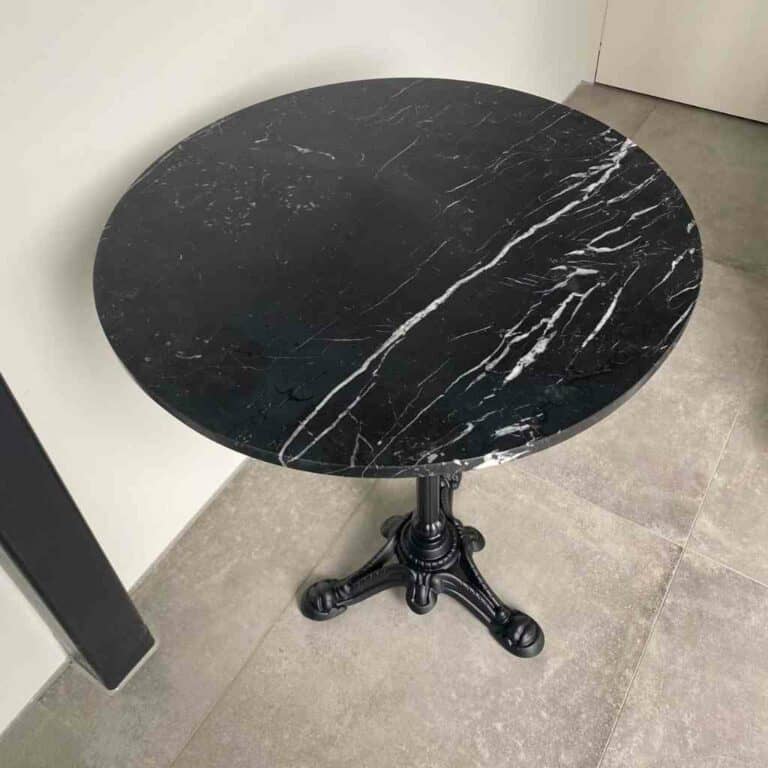 Tafelblad Rond - Lijns Marmer